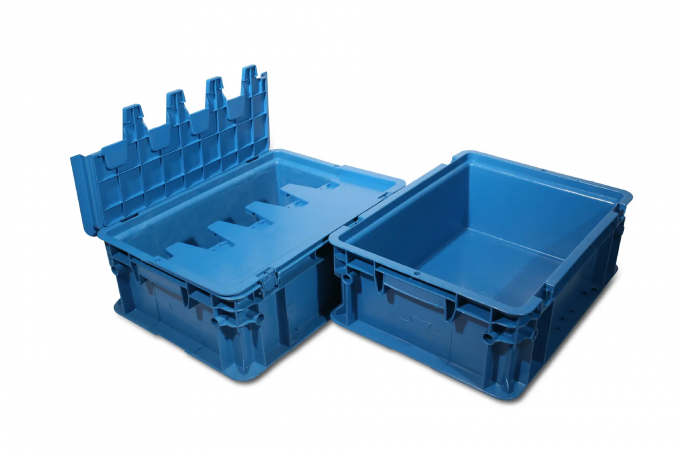 Plastic Euro Stacking Containers With Lids Warehouse Storage Stack Nest